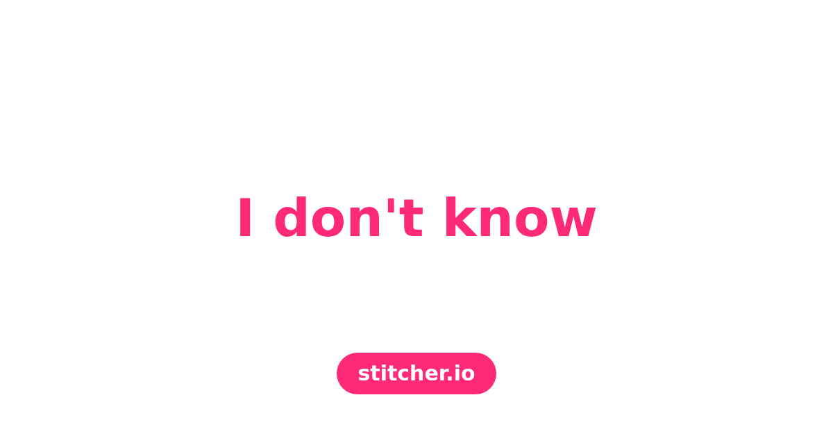 Stitcher.io