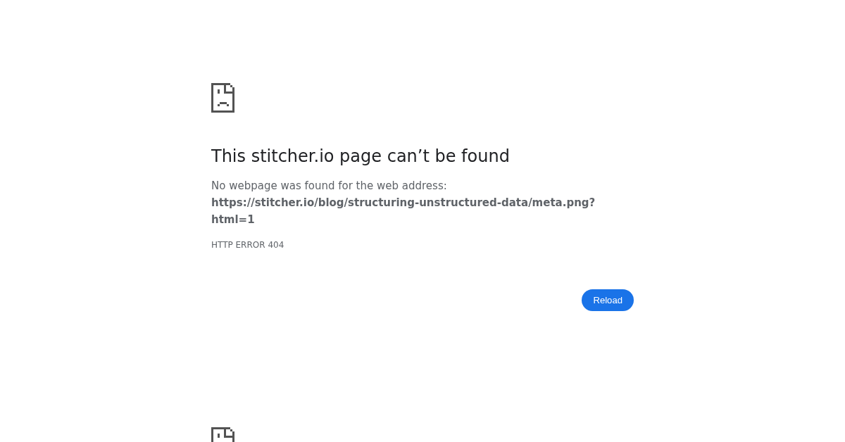 Structuring Unstructured Data Stitcher Io